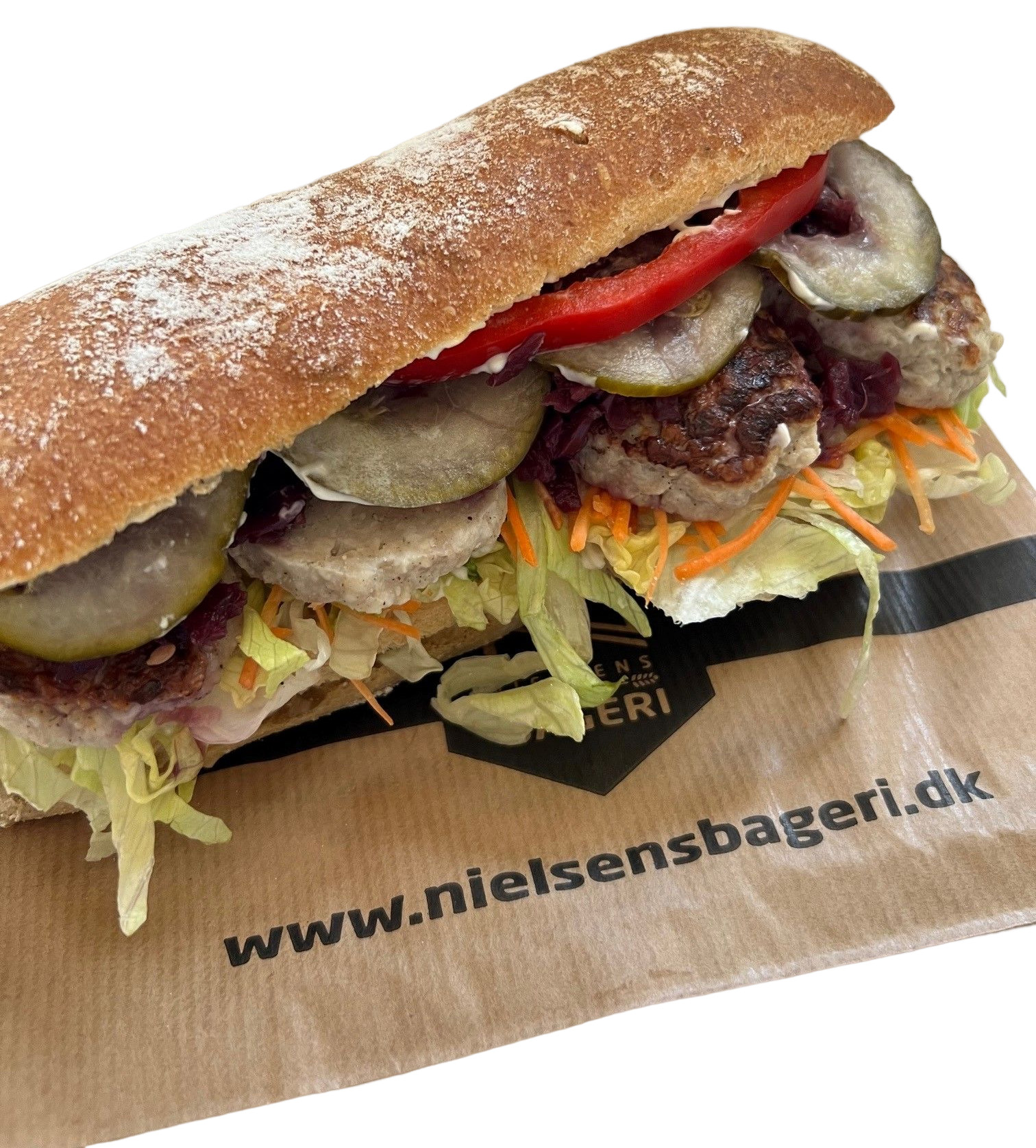 Sandwich m/frikadelle | nielsensbageri.dk